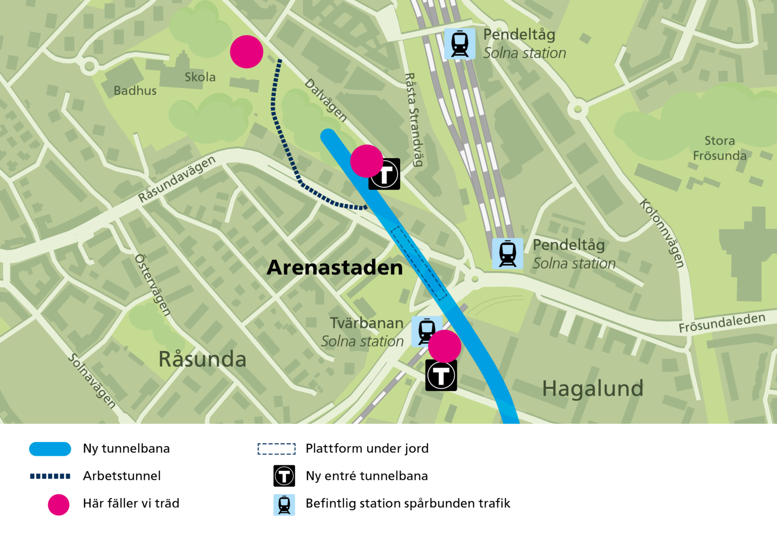 Arenastaden - Nya tunnelbanan