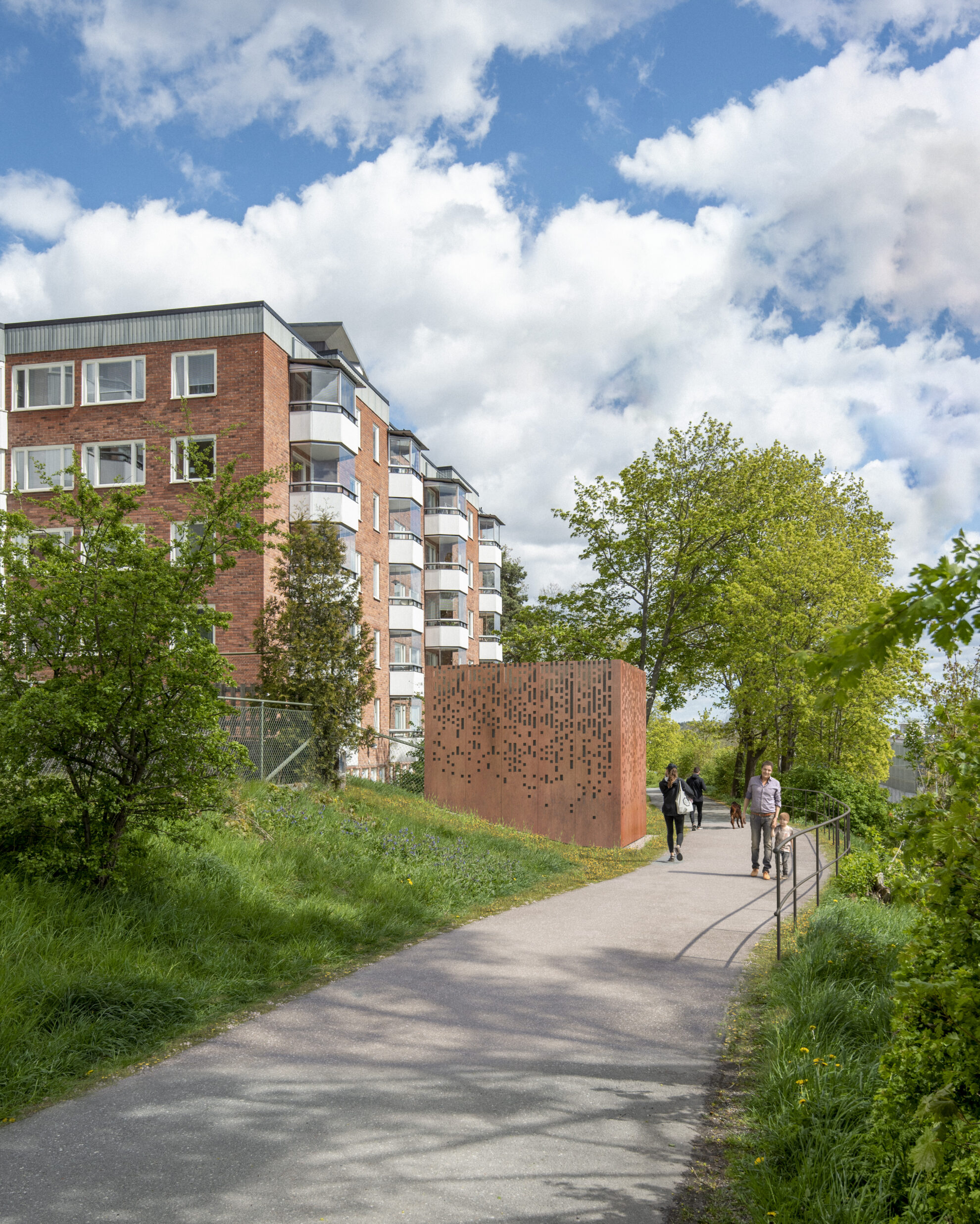 Arbete med ventilationsbyggnad i Alphyddan 2023