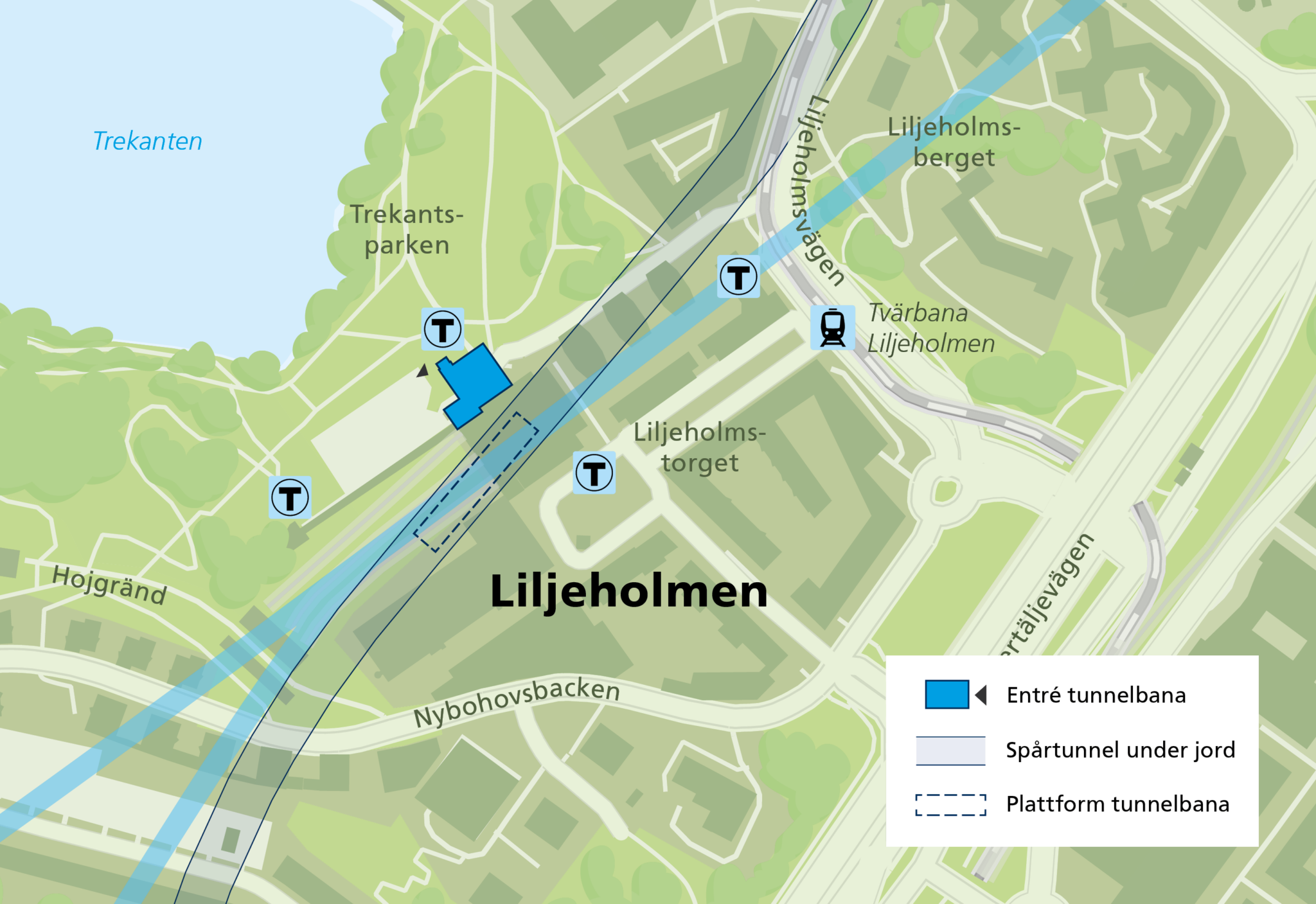 Nya tunnelbanan – Stationer – Liljeholmen