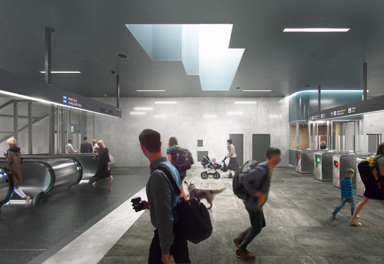 Nya tunnelbanan – Stationer – Barkarby