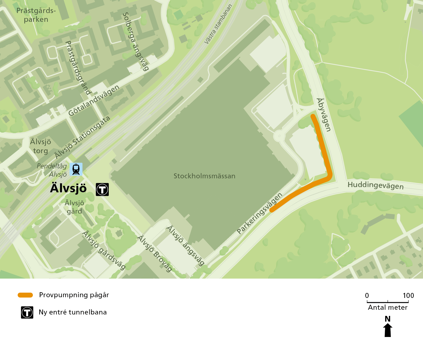 Provpumpning planeras vid Stockholmsmässan i Älvsjö vecka 40–41